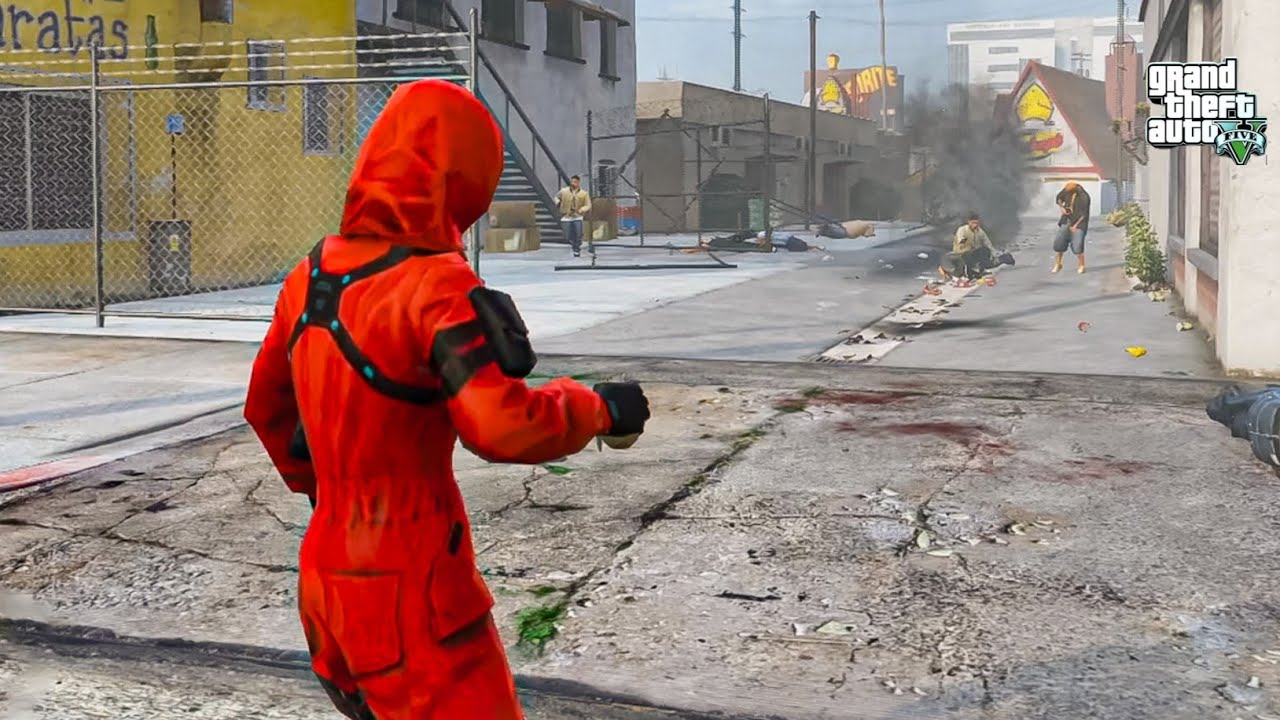 GTA 5 RED CRIMINAL MISSION GANG WARS - YouTube