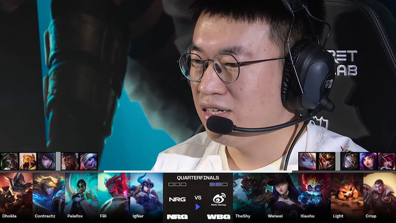 【英雄联盟】2023 S13全球总决赛八强赛 WBG vs NRG 第三局 - YouTube