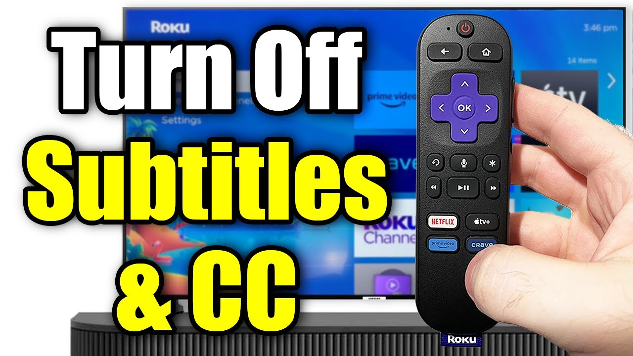How To Turn Off Closed Captioning & Subtitles on Roku TV/Streaming Device - YouTube