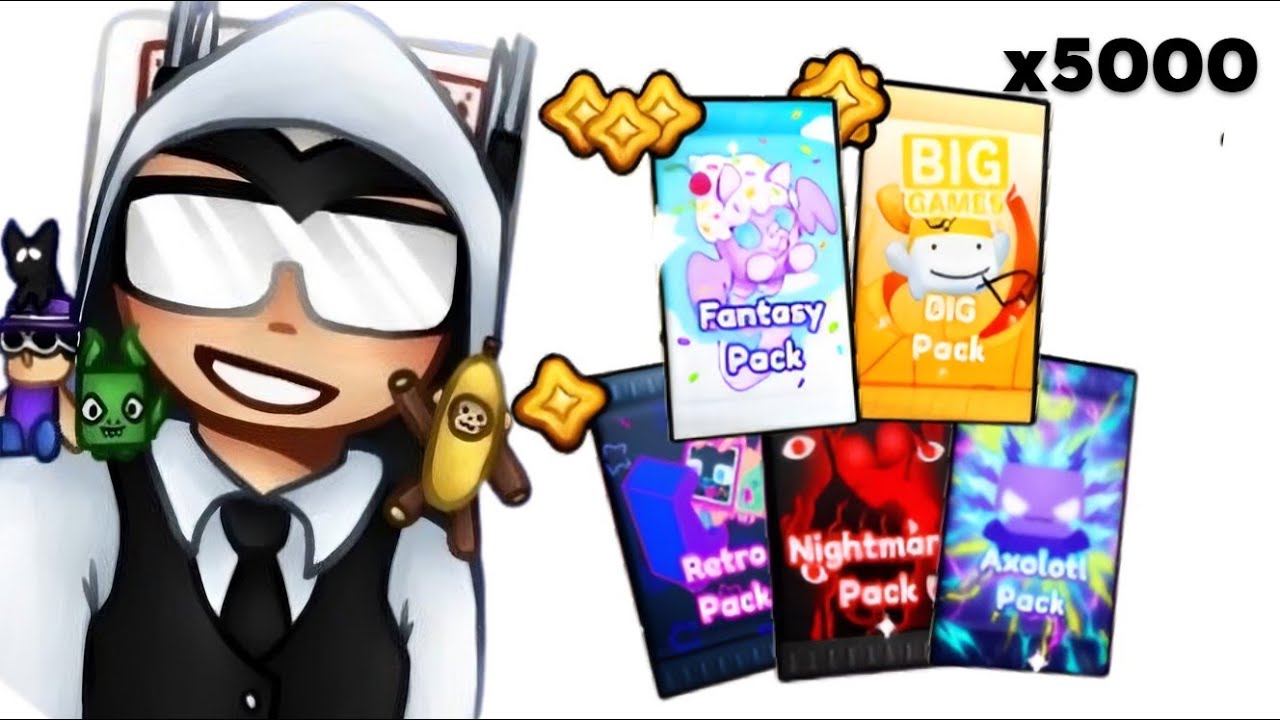 OPENING 5000 PACKS OF CARDS IN PET SIMULATOR 99 + Chatting with viewers ...