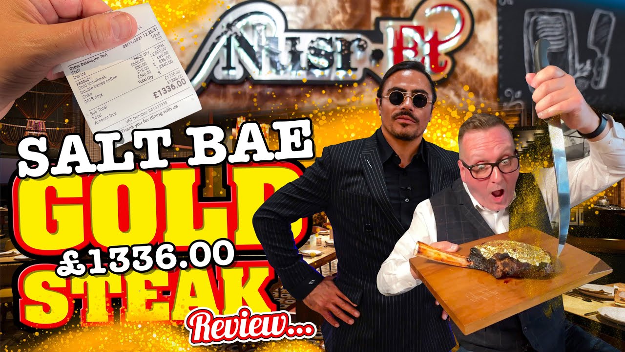 Salt Bae Nusr-Et £1300 GOLD Tomahawk STEAK Review...EXPOSING THE CON ...