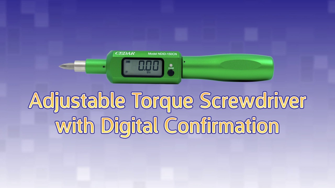 Adjustable Torque Screwdriver with Confirmation - YouTube