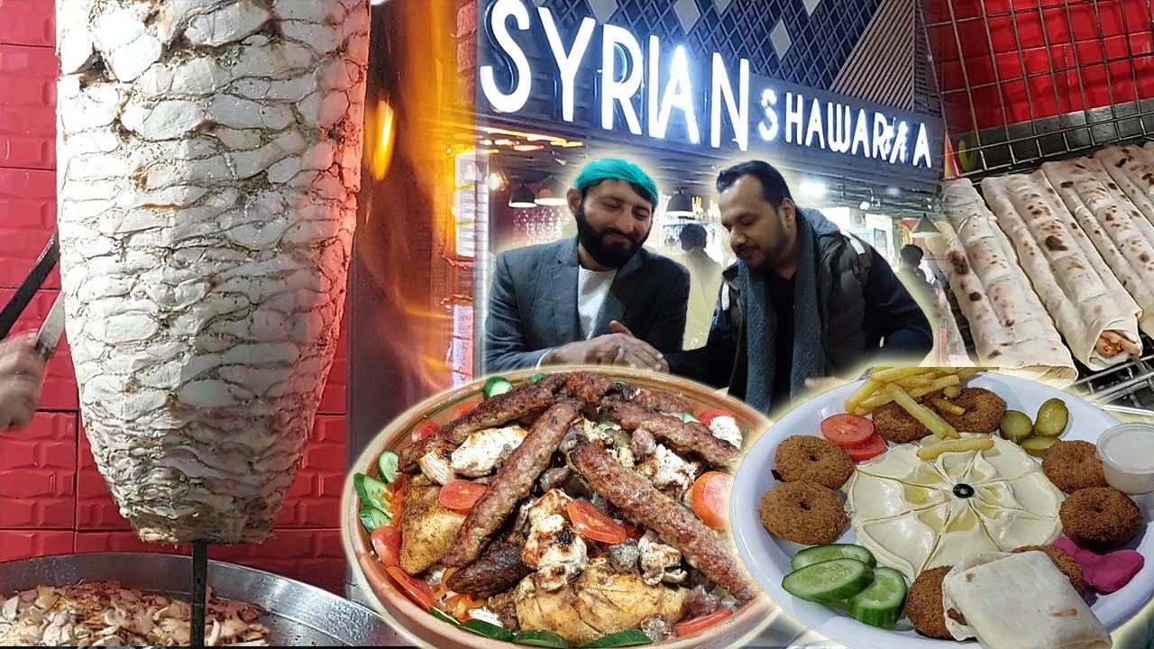 Syrian Shawarma Islamabad | Mouth Watering Sheesh Taouk Kabuli Pulai ...