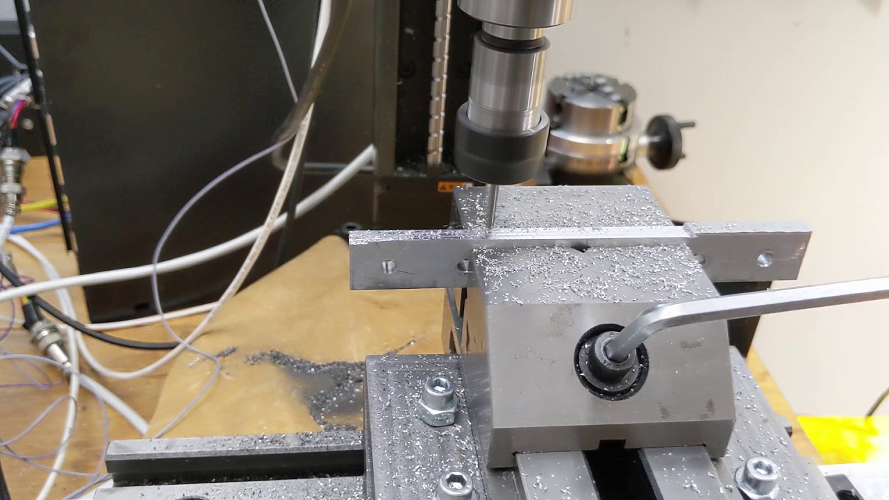 micro mill overkill new spindle motor mount - YouTube