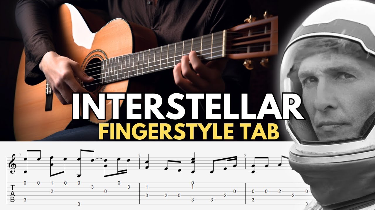 Interstellar Theme Fingerstyle Tab - YouTube