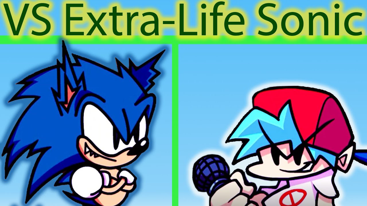 Friday Night Funkin' VS Extra-Life Sonic - High-Effort Revival (FNF Mod ...