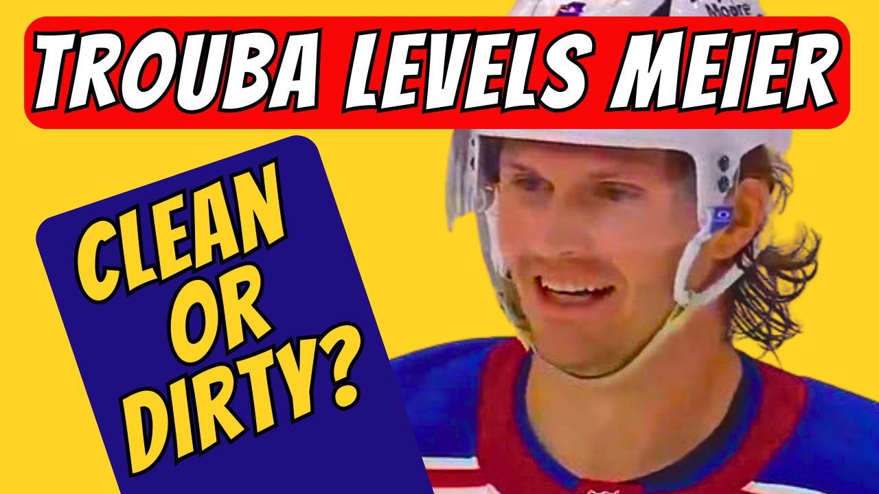 See Trouba's WICKED Hockey Hit on Meier...was it legal?👀 - YouTube