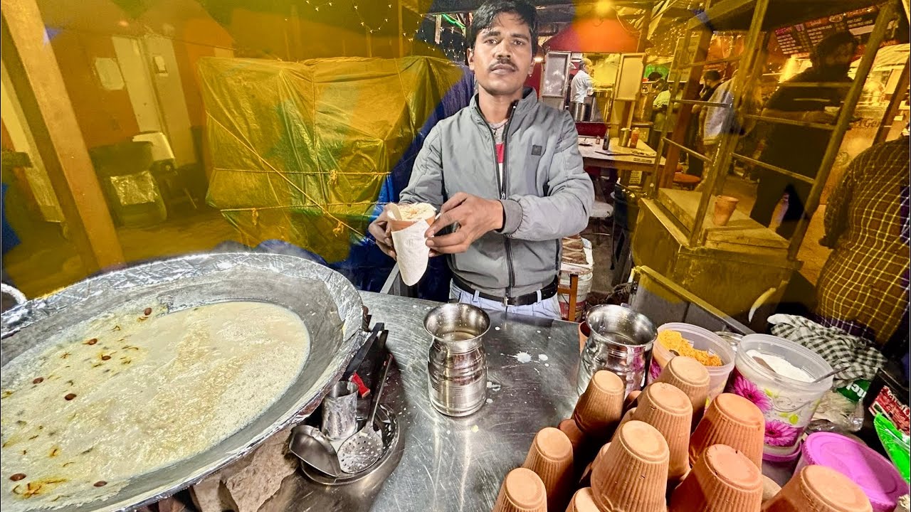 Winter Special Asli Kulhad Wala Kesar Badam Milk - YouTube