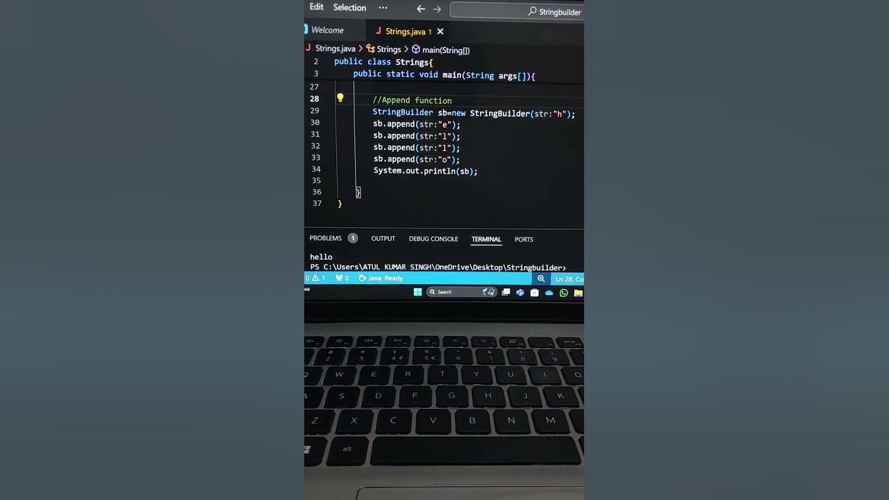 Append Function Java Javacoding Coding Javalanguage Javaprogramming Youtube