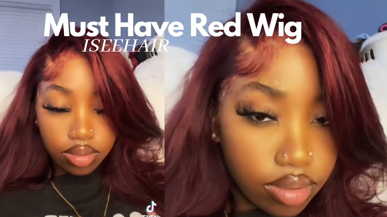 RED WIG INSTALL How To Re Install Frontal Wig For Beginners Ft ...