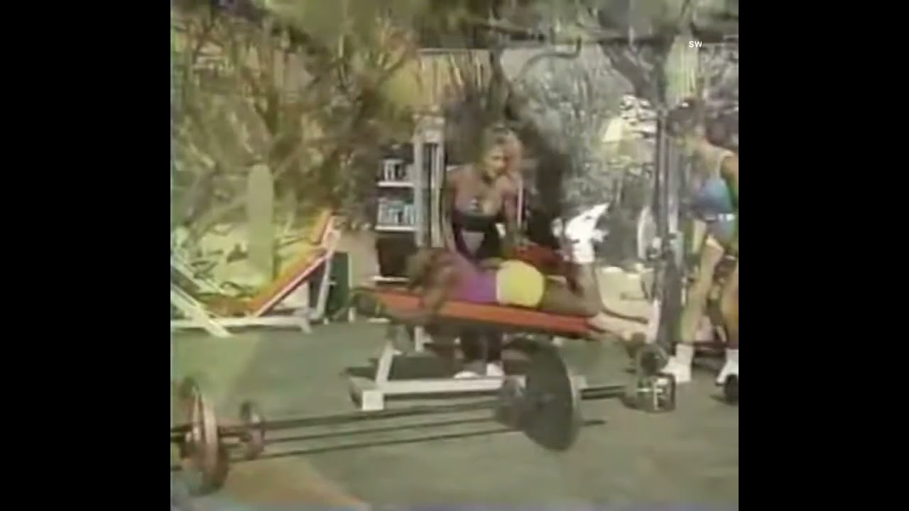 Carla Dunlap looking good leotard in old Body Shaping video 00 - YouTube