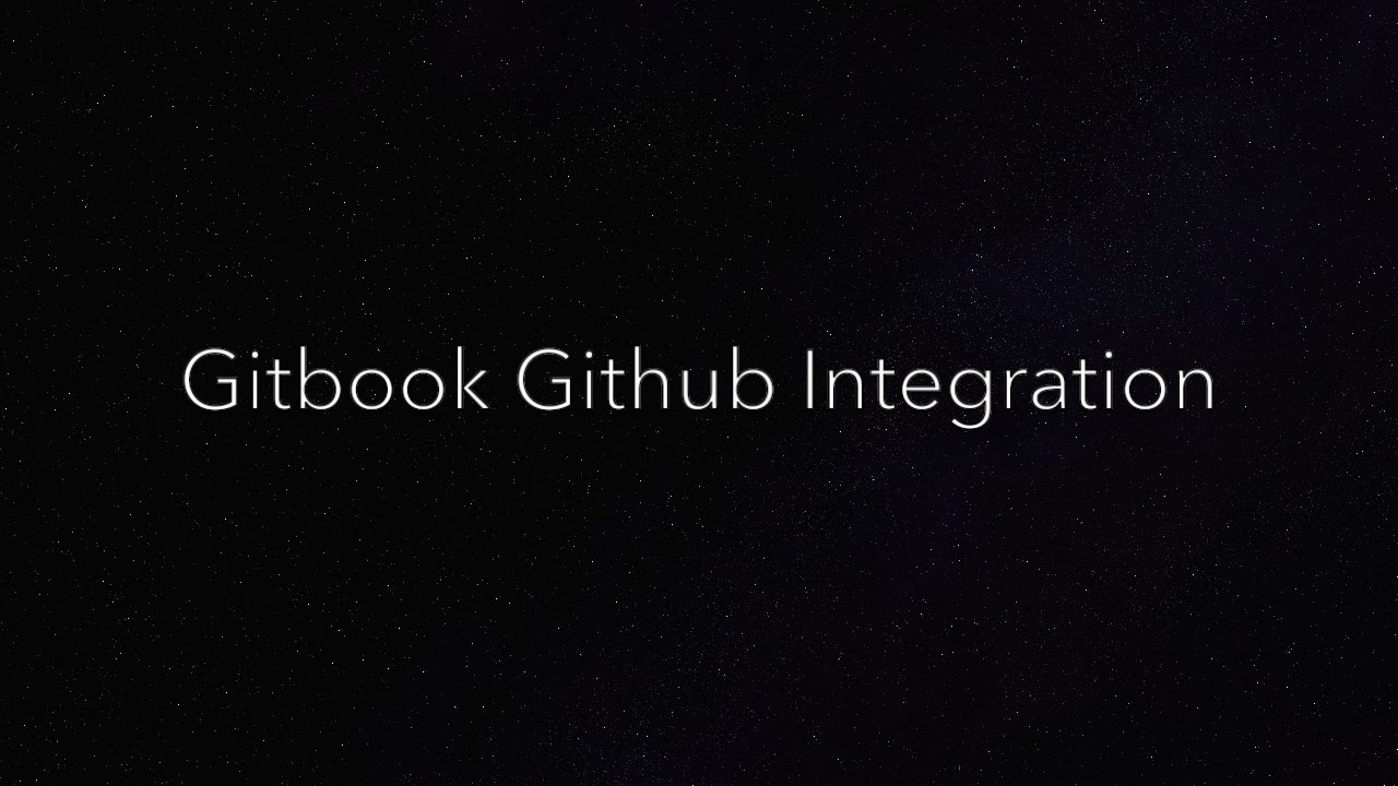 Gitbook Github Integration - YouTube