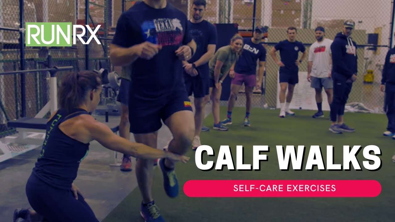 Calf walks for runners - YouTube