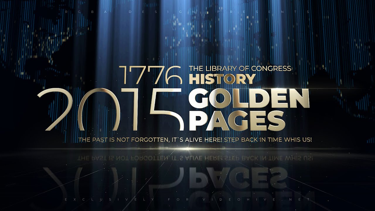 History | Golden Pages for Adobe After Effects Template - YouTube