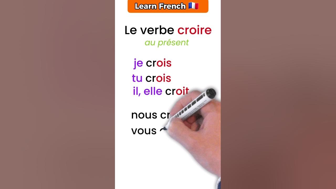 Learn The French Verb croire In The Present Tense Improve Your learn-the-french-verb-croire-in-the-present-tense-improve-your