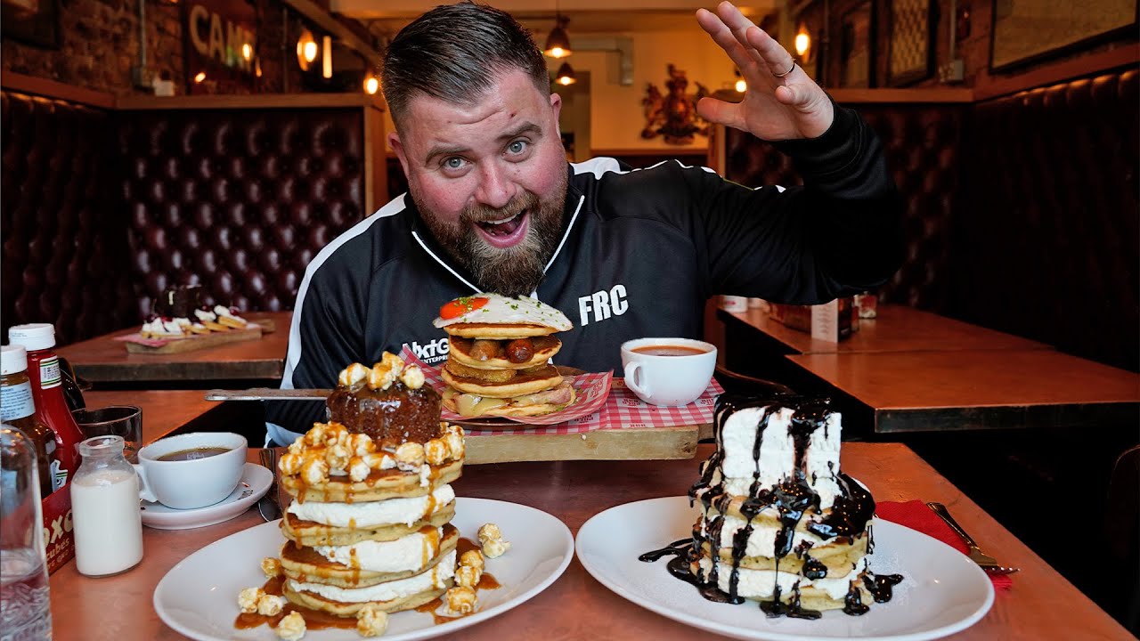 INSANE PANCAKES IN LONDON | FOOD REVIEW CLUB - YouTube