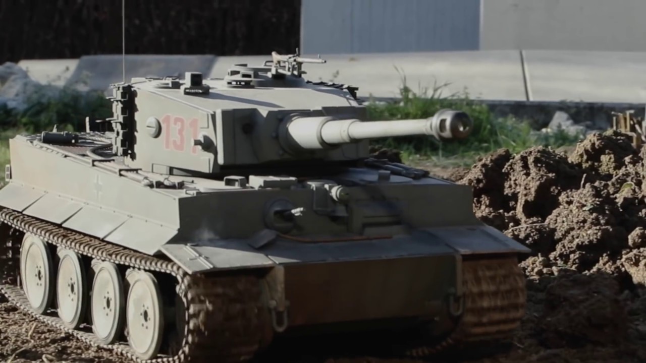 Jack (5) test drives GERMAN TIGER TANK RC on outdoor testing ground ...