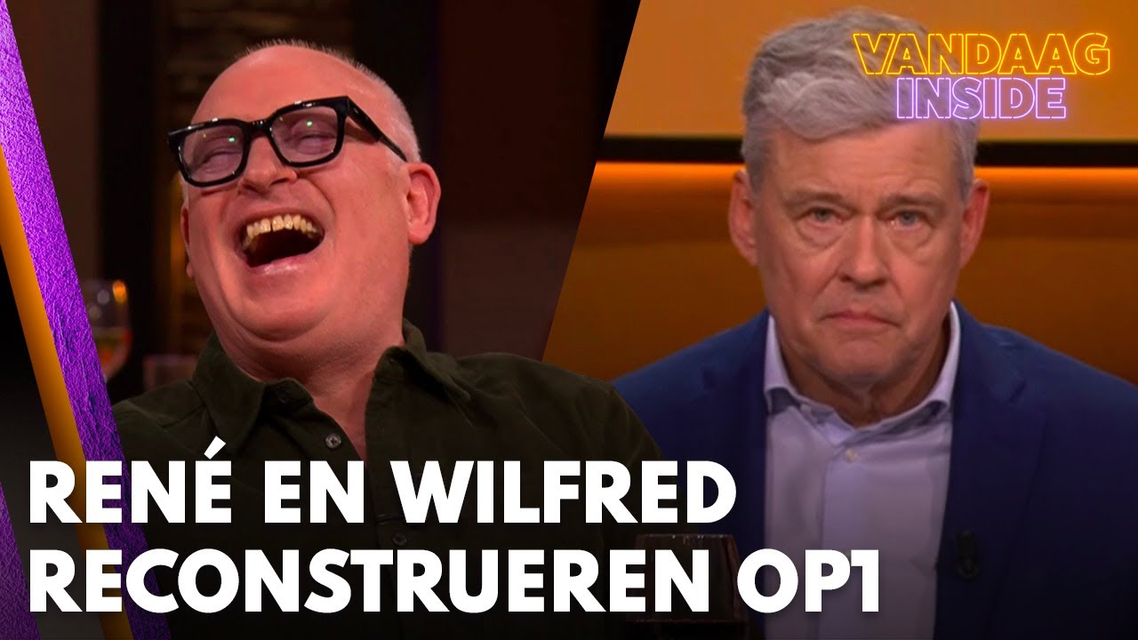 Wilfred en René reconstrueren reactie Op1-presentatoren op val van gast | VANDAAG INSIDE - YouTube