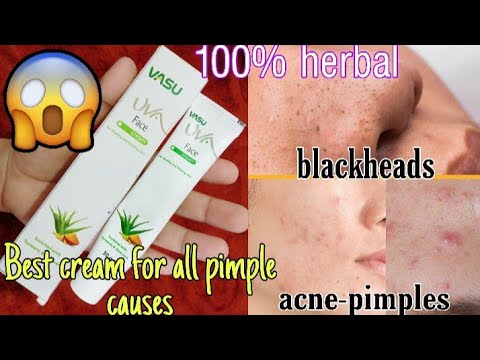 VASU UVA face cream review | VASU UVA Acnovin Acne Control Cream - YouTube