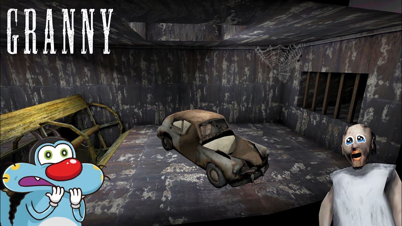 Mini Car in Sewer Entrance and That Too Granny 1.8 With Oggy and Jack ...