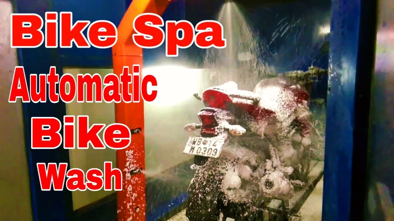 Bike Spa Automatic Bike Washing Machine | My Bike Spa - YouTube