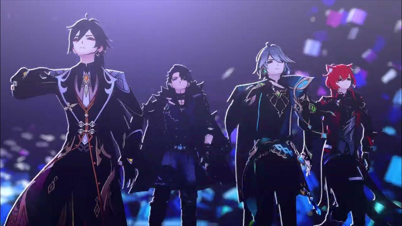 【genshin Impact Mmd 4k】alhaitham Zhongli Diluc Tartaglia