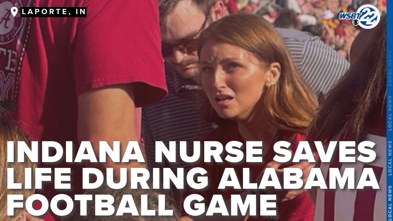 CAUGHT ON CAMERA: Indiana nurse saves life after fan's medical ...