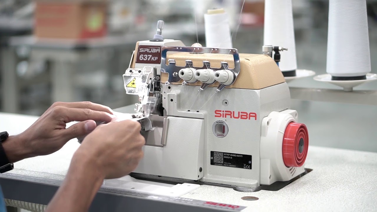 Siruba - 637KP/504M2/04 - OVERLOCK LINHA ECO COM DIRECT DRIVE - YouTube