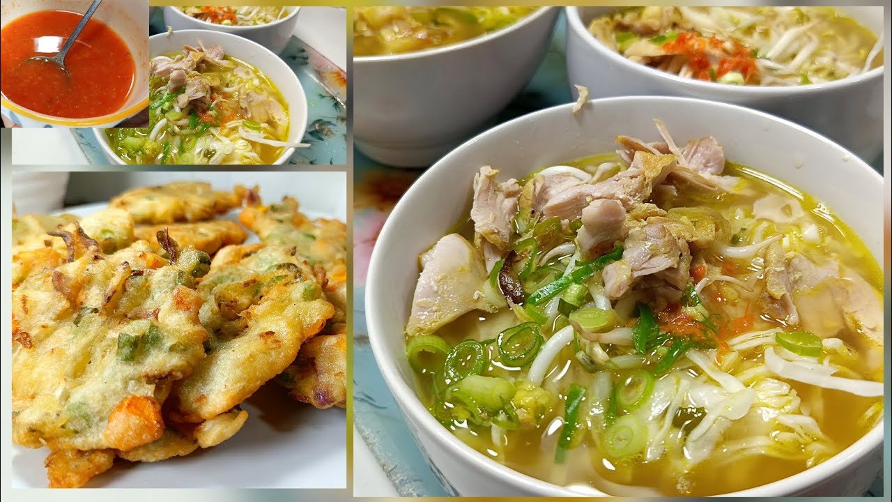 Resep Lengkap Soto Bening Dan Bakwan Sayur - YouTube