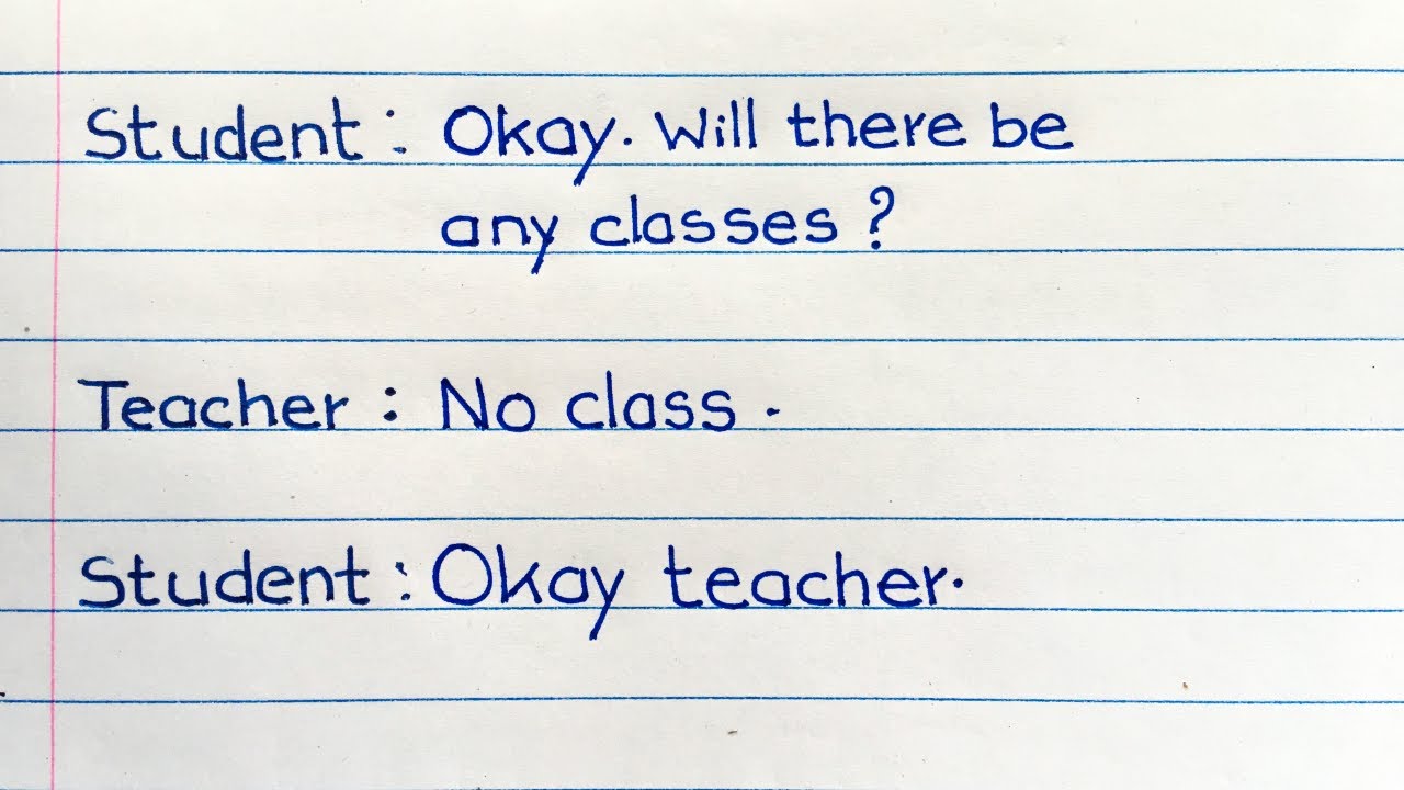 Student Teacher Conversation | Teacher Student Dialogue | Classroom ...