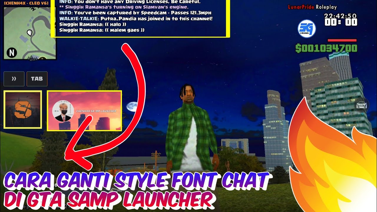 Cara Ganti Style Font Tulisan Chat di GTA SAMP Launcher - YouTube