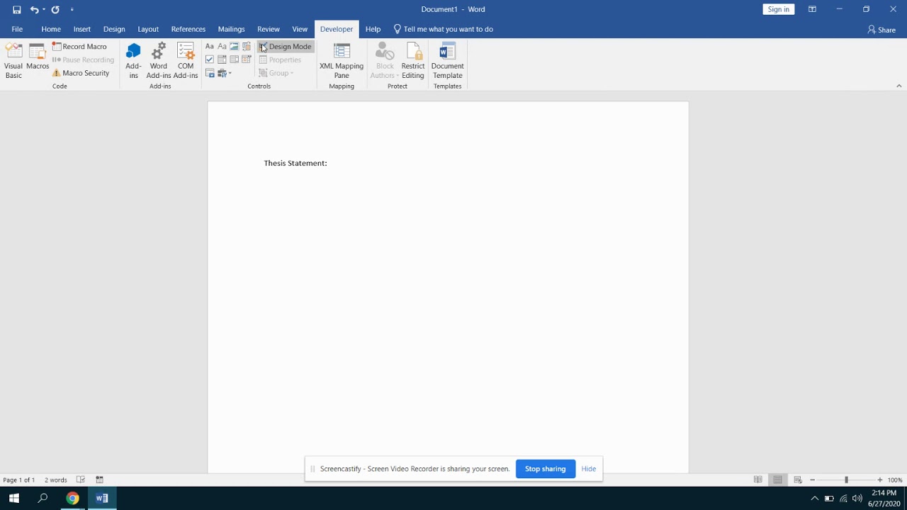 Create Content Box in Word - YouTube