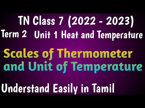 Scales of Thermometer and Unit of Temperature| Class 7 Term 2 Unit 1 ...