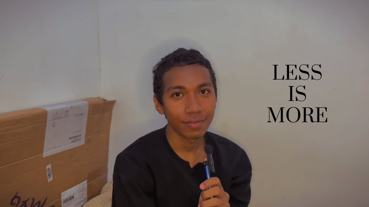 Less is more - YouTube