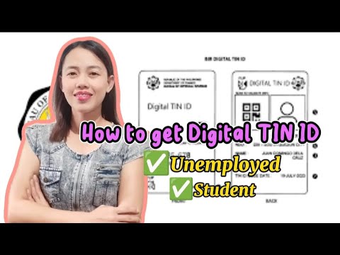 PAANO KUMUHA NG DIGITAL TIN ID PARA SA UNEMPLOYED AND STUDENTS: TIN ID ...