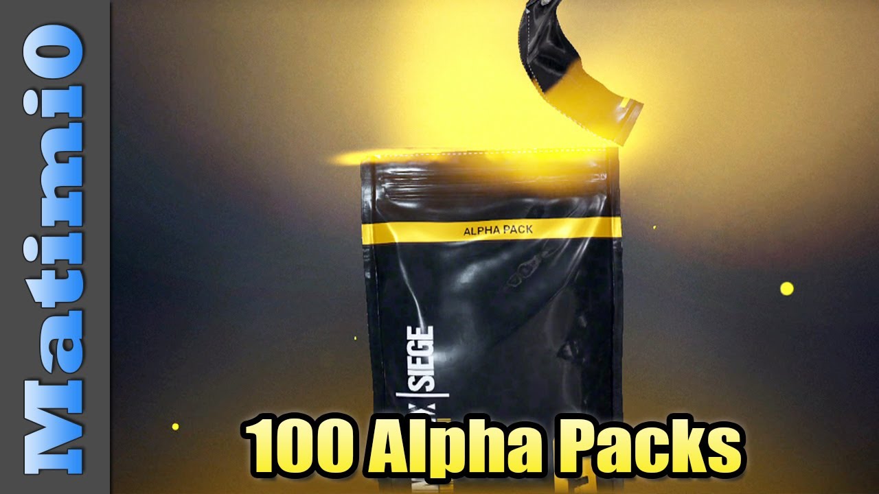 Opening 100 Alpha Packs - Rainbow Six Siege - YouTube