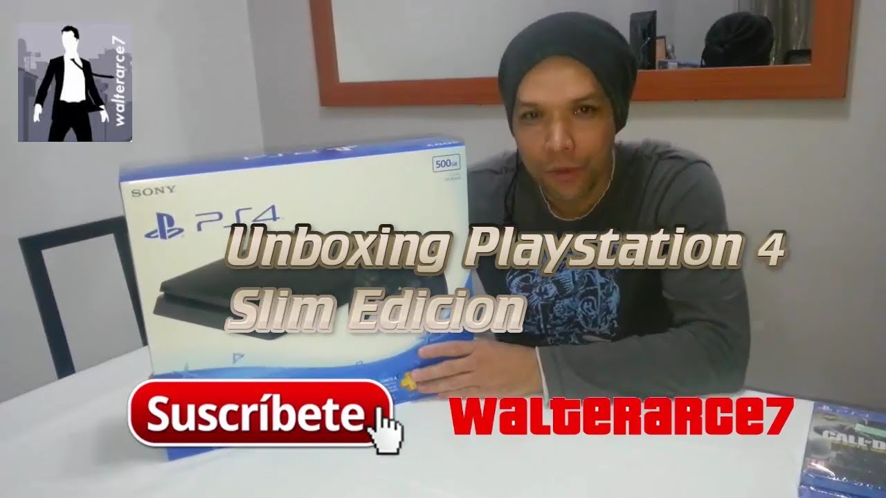 Unboxing Playstation 4 Slim Edicion 500GB Unboxing PS4! - Unboxing PS4 ...
