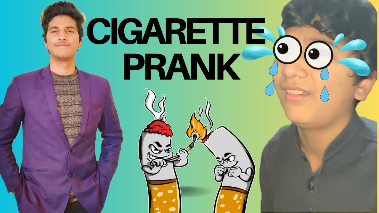 CIGARETTE prank|cigarette 🚬 prank on brother@Freshupboys23 - YouTube