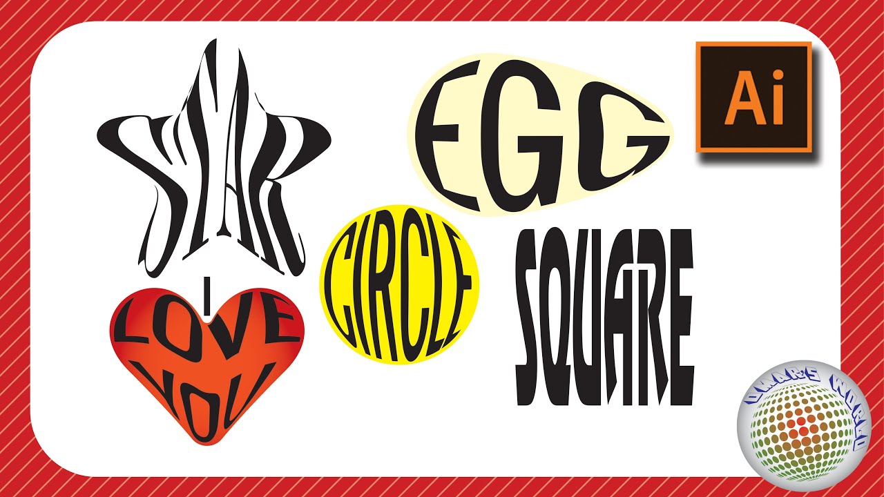 Easy to create typography on shape - YouTube