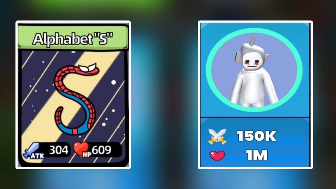 Merge alphabet 2d fusion fight + merge blue monster battle run - merge ...