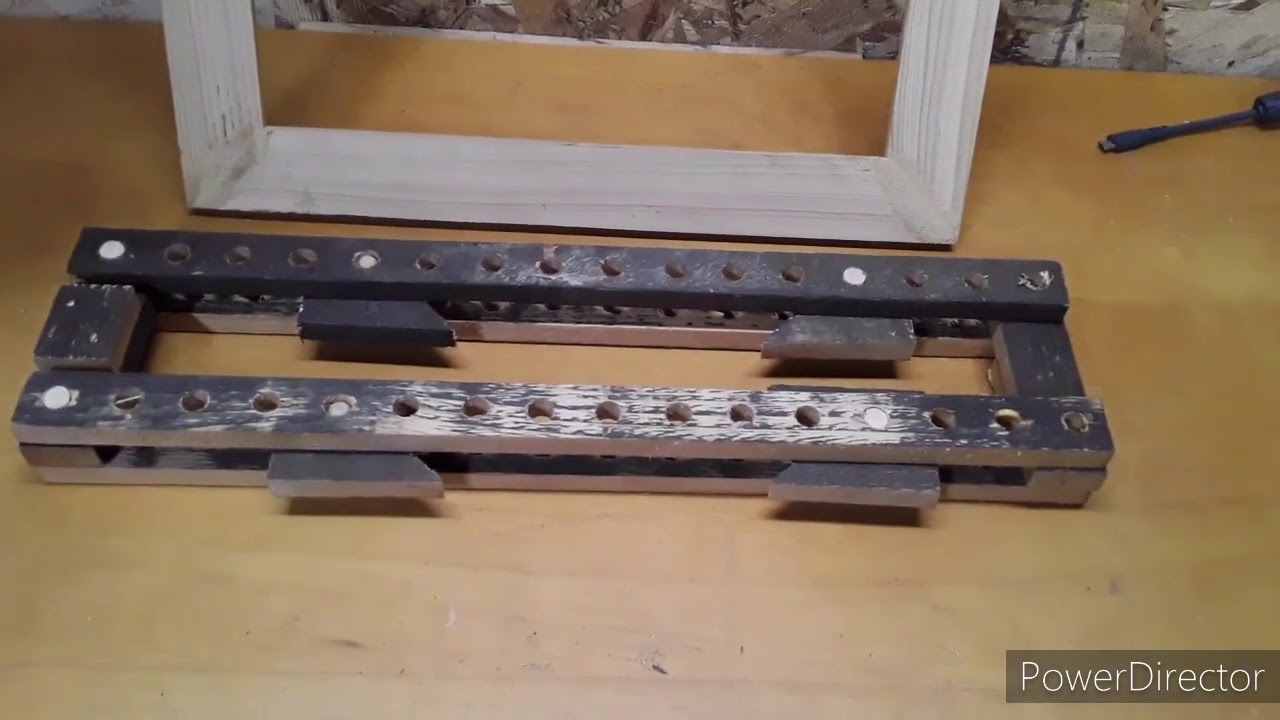 prototype picture frame jig is very compact - YouTube