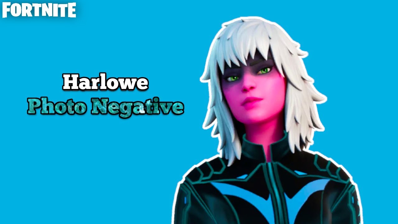 *NEW* HARLOWE PHOTO NEGATIVE STYLE SKIN GAMEPLAY - FORTNITE BATTLE PASS ...
