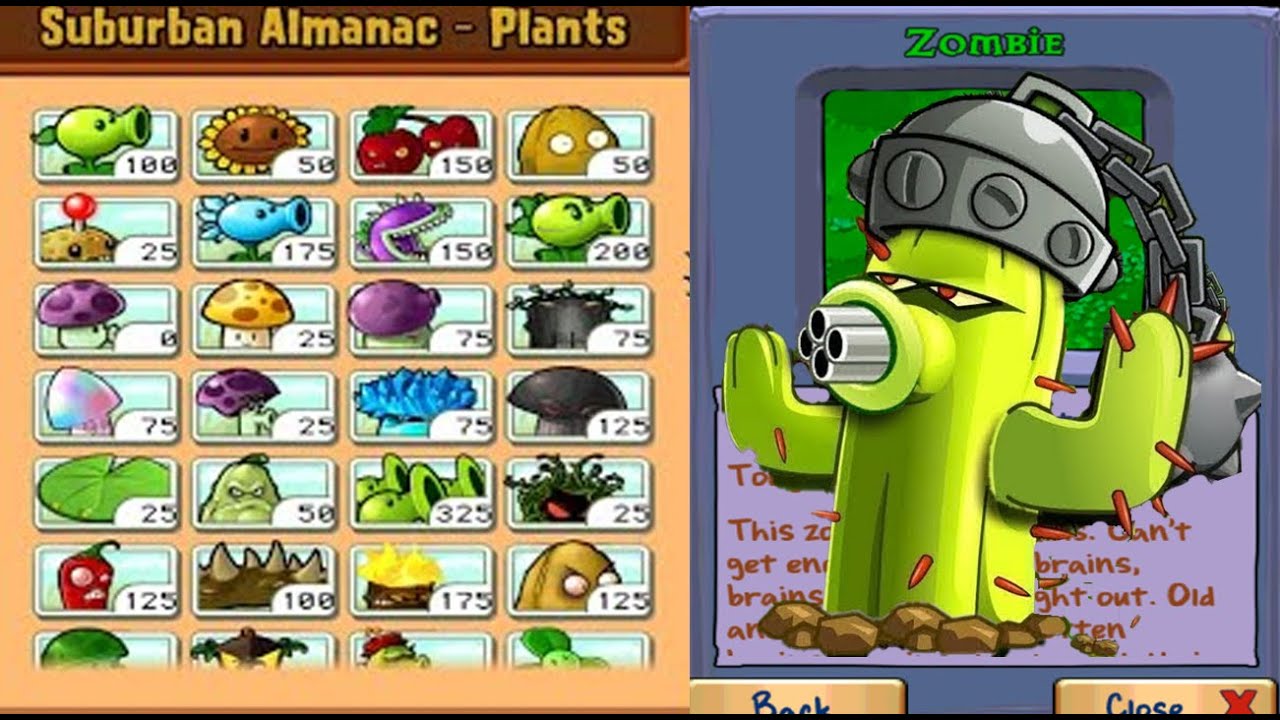 Plants vs Zombies Hack| exlode o nut ,gatling pea and yeti zombies Plus ...