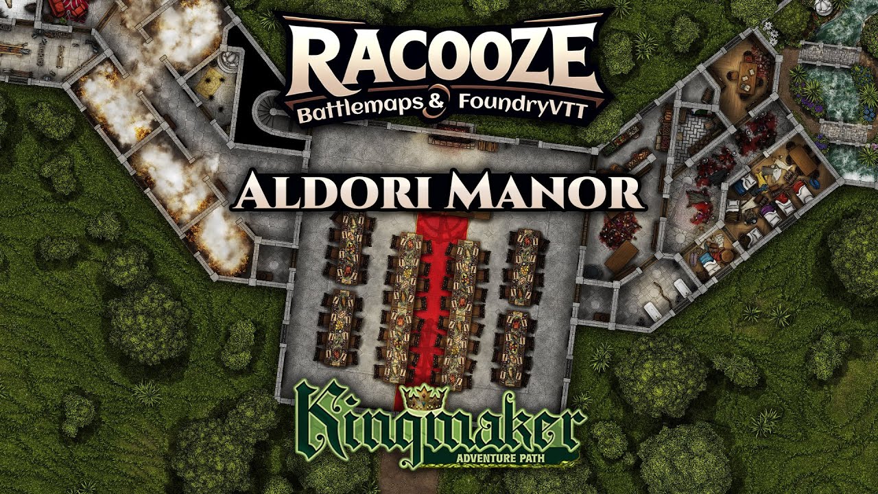 Aldori Manor - Kingmaker - Battlemap Creation - Timelapse - YouTube