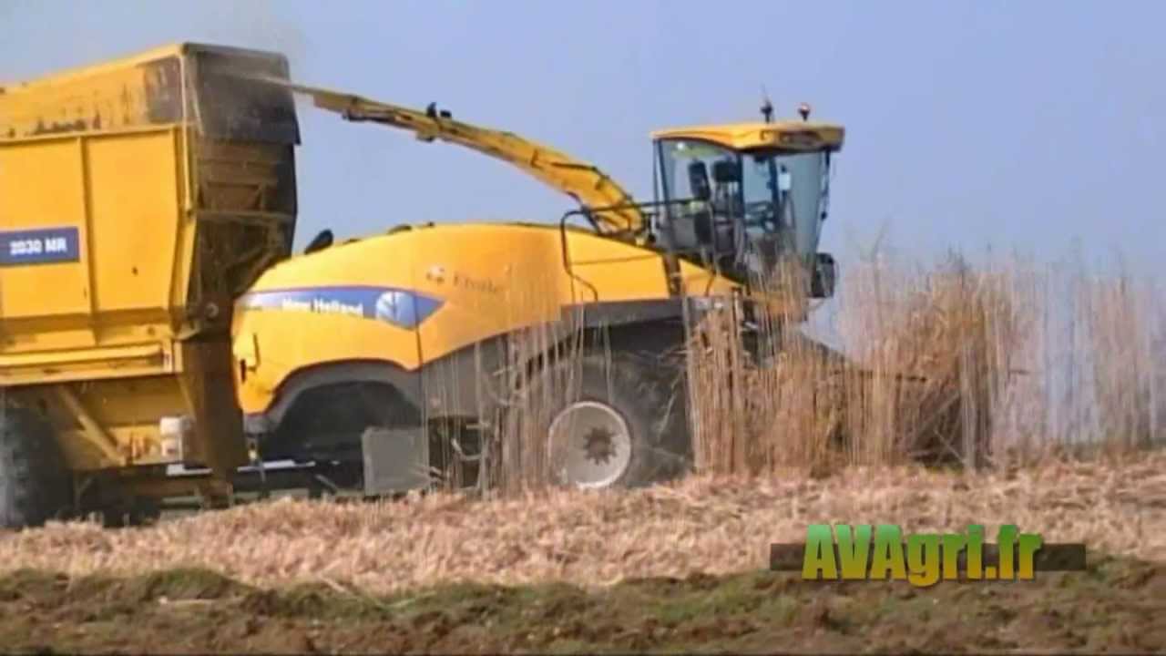 NEW HOLLAND FR 9080 au Miscanthus en 2011 - YouTube