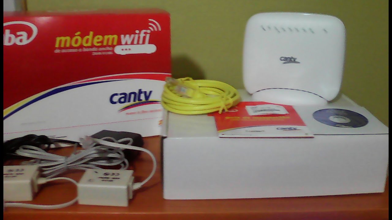 Prueba Funcionamiento Modem Wifi ABA CANTV VE - YouTube