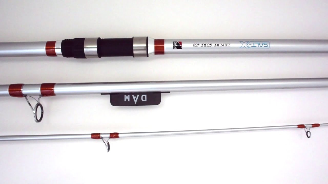 DAM SALT-X SURF EXPERT 4.50m (100-200g) 12-18Kg Carbon Surf Spinning ...