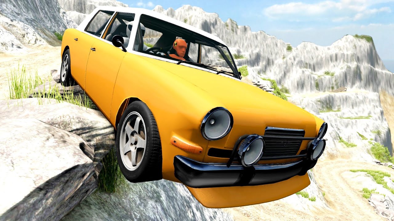 Cars and the Beautiful Rocky Mountain Road #5 / BeamNG Drive / Car QV ...