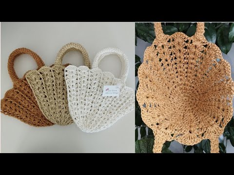 KAĞIT İP MİDYE ÇANTA YAPIMI 🧶 MUSSEL HANDBAGS 🧶 İSTİRİDYE ÇANTA YAPIMI