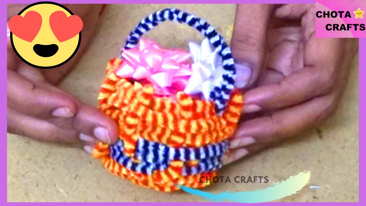 pipe cleaner flower basket | pipe cleaner crafts | pipe cleaner crafts ...